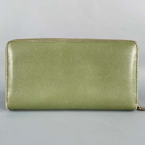 Gucci | Accessories | Gucci Green Leather Zip Wallet | Poshmark